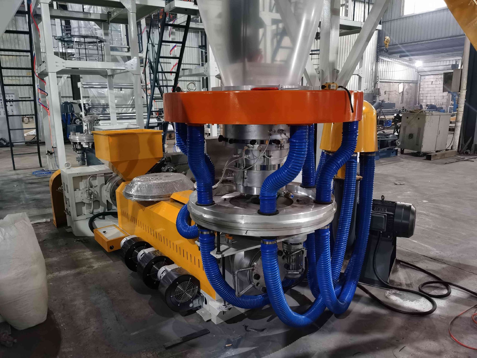 Single Layer Rotary Die Head Double Rewinder Film Blowing Machine-Film ...